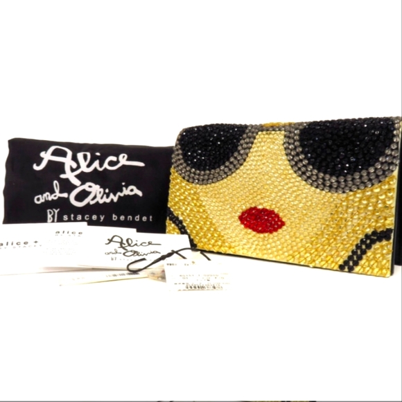 Alice + Olivia | Bags | Alice Olivia Stace Face Be Clutch | Poshmark